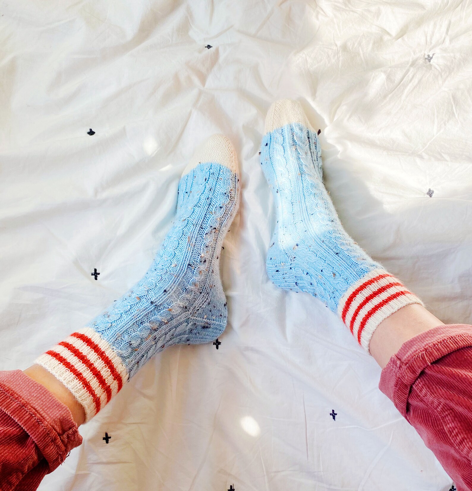 Easy Cable Sock Knitting Pattern ~ Beginner Friendly ~ the Cider House ...