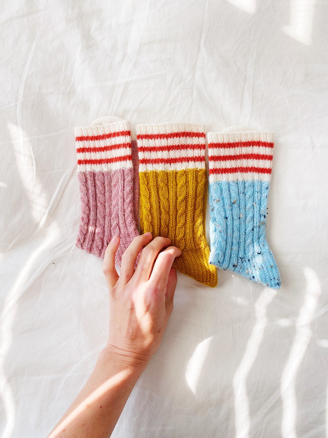 Easy Cable Sock Knitting Pattern Beginner Friendly the - Etsy