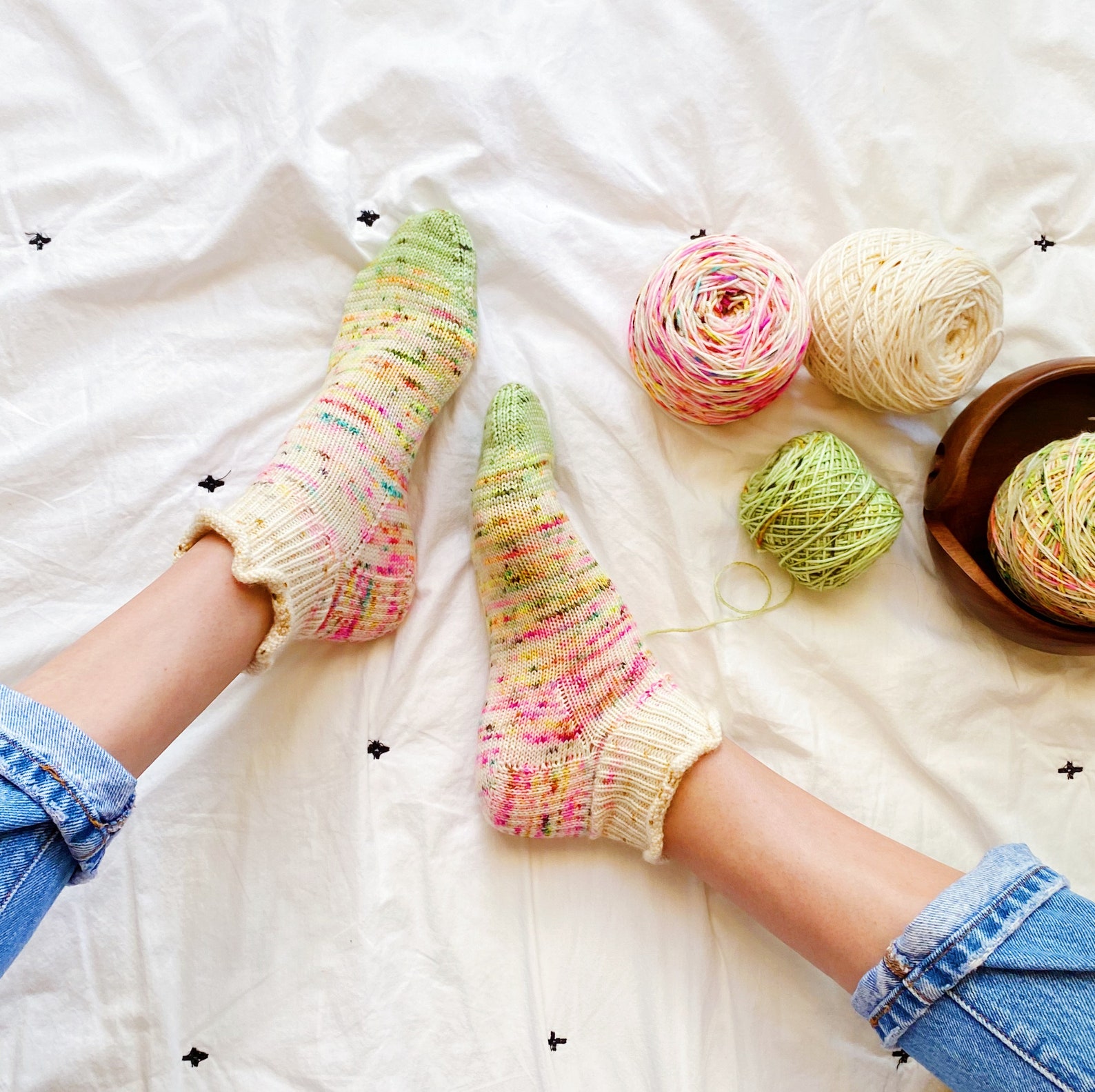 Easy Basic Shorty Sock Knitting Pattern Set - Etsy