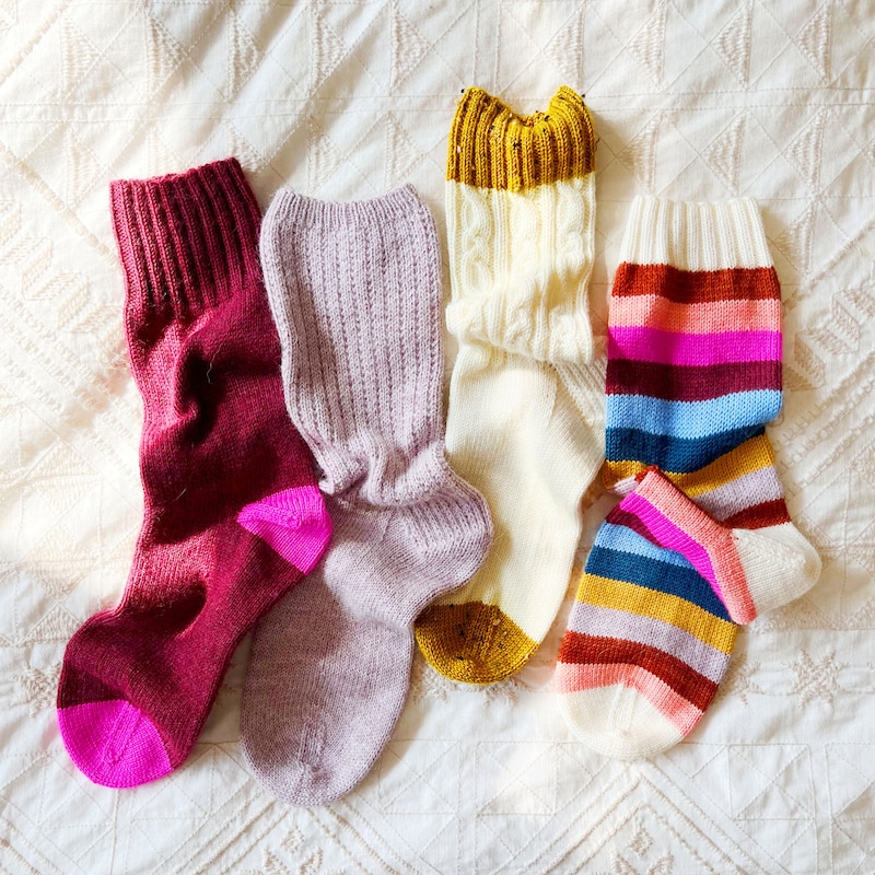 Slouch Knit Sock Pattern - Etsy