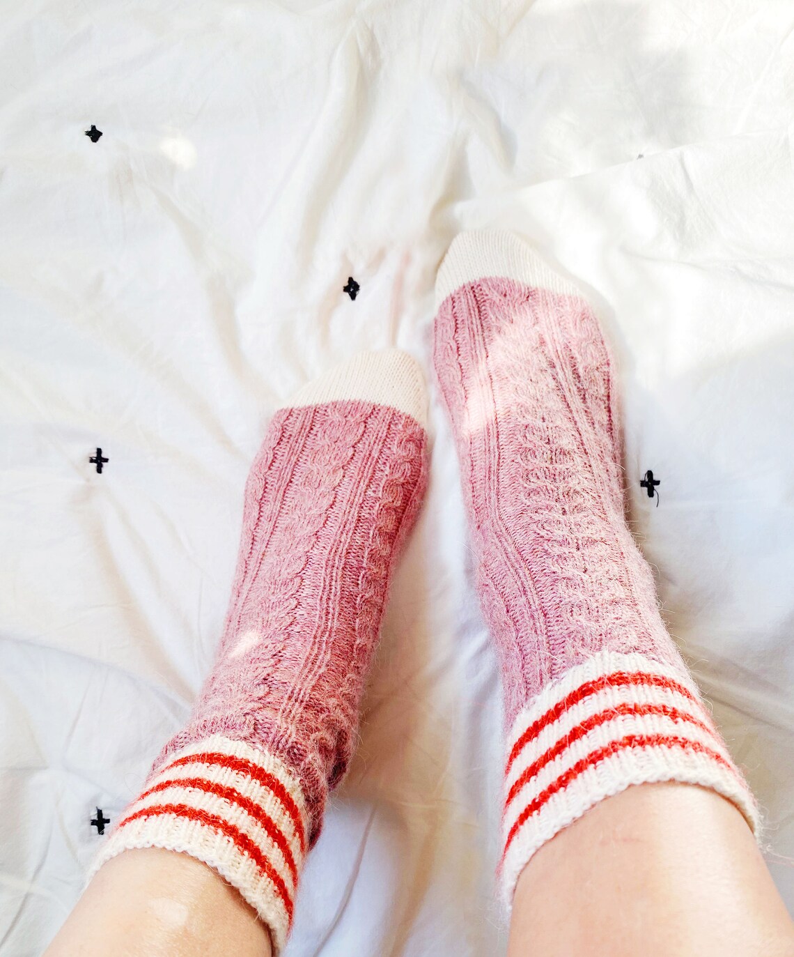 Easy Cable Sock Knitting Pattern ~ Beginner Friendly ~ the Cider House ...