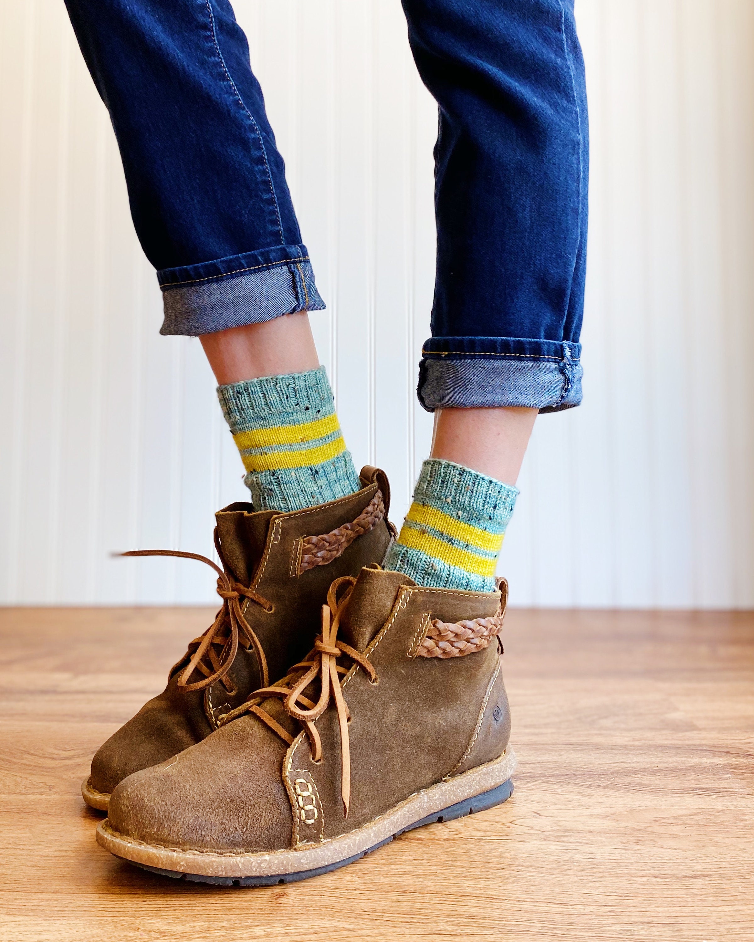 Easy Ribbed Socks Knitting Pattern Totally Rad Ribbed Socks - Etsy