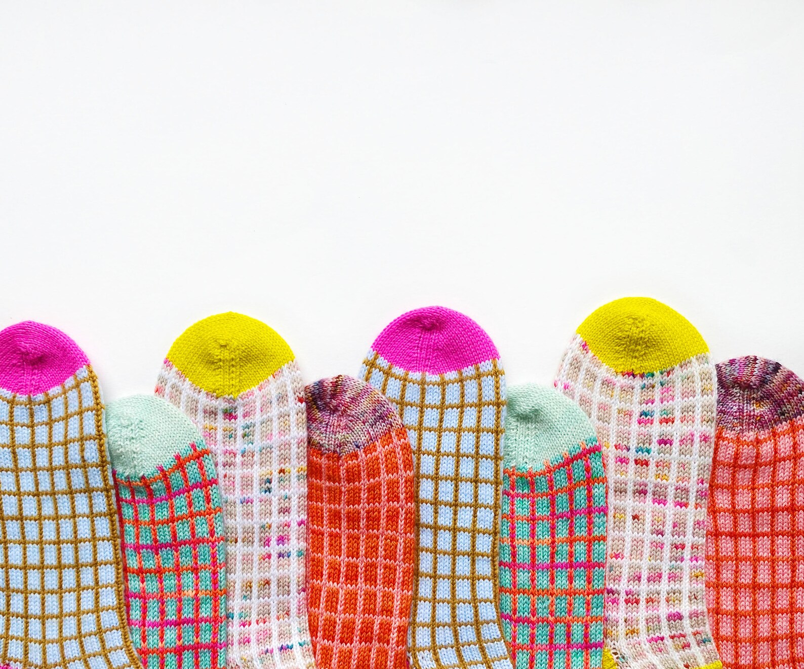 Easy Colorwork Socks Pattern the Little Boxes Socks - Etsy Canada