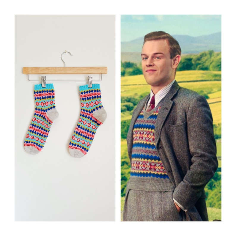 Easy Colorwork Sock Knitting Patterns ~ the Darrowby Sock Set! - Etsy
