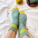 Easy Ribbed Socks Knitting Pattern ~ Totally Rad Ribbed Socks - Etsy