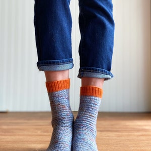 Stillwater Sock Knitting Pattern - Etsy