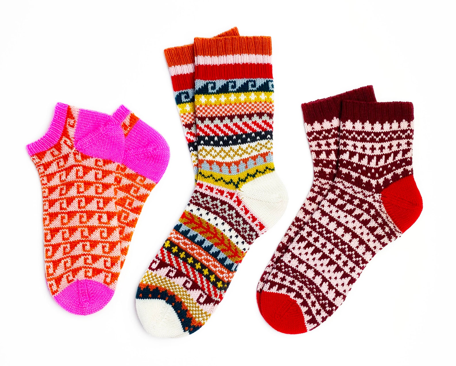 Lykke Socks Easy Beginner Colorwork Stranded Sock Knitting - Etsy