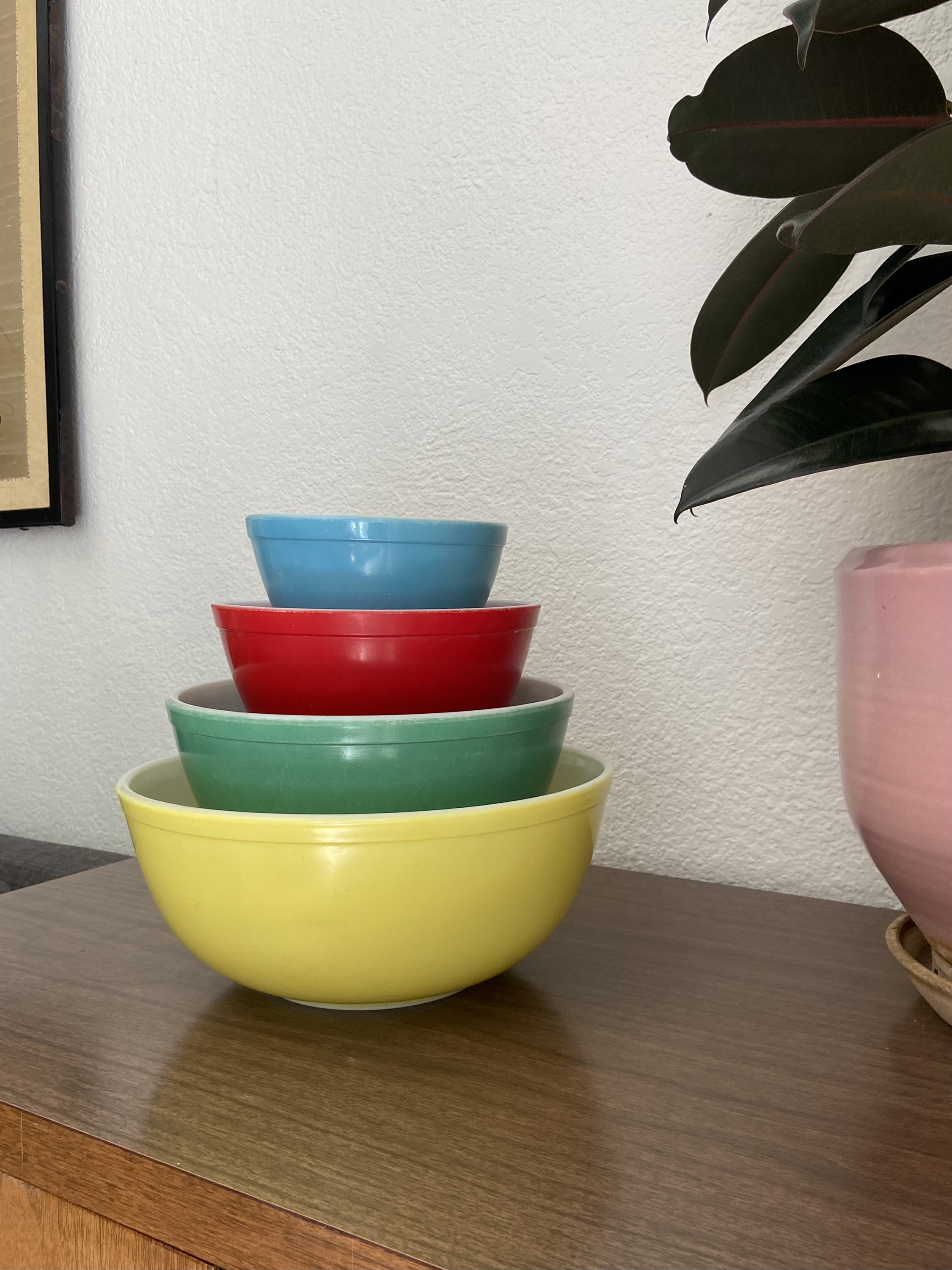 Set of 4 Primary Color Nesting Bowls by Pyrex - Etsy