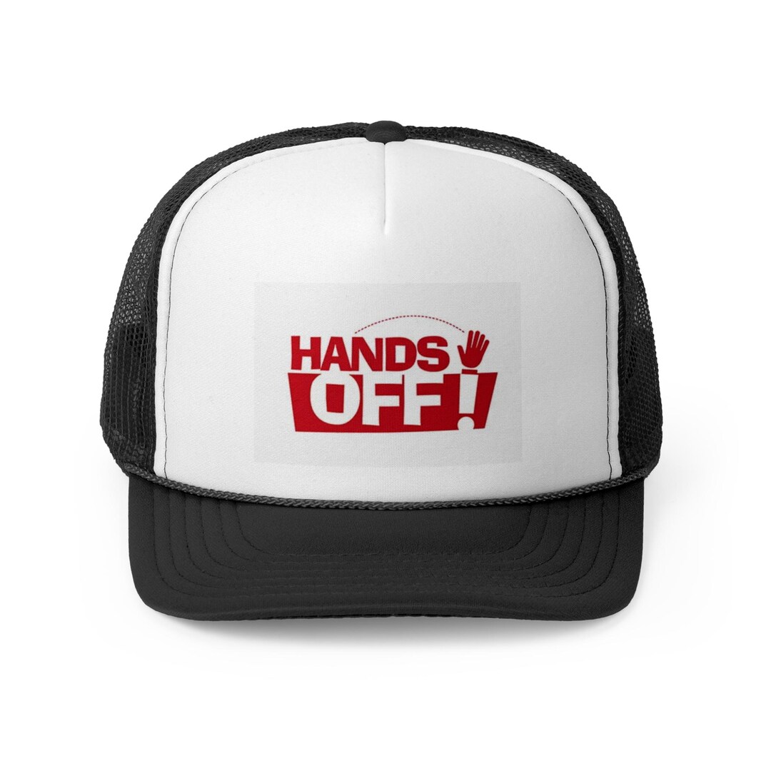 Statement Trucker Caps, Hands off Slogan Hat, Baseball Cap, Unisex Caps ...