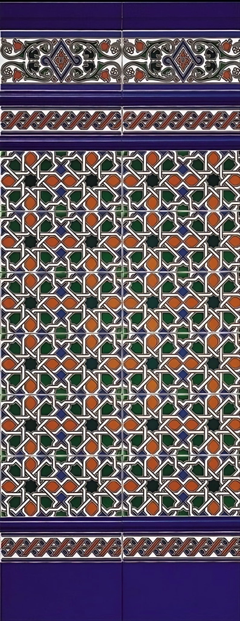 Moroccan Decorative Relief Tiles | Glazed Ceramic | Artisanal ...