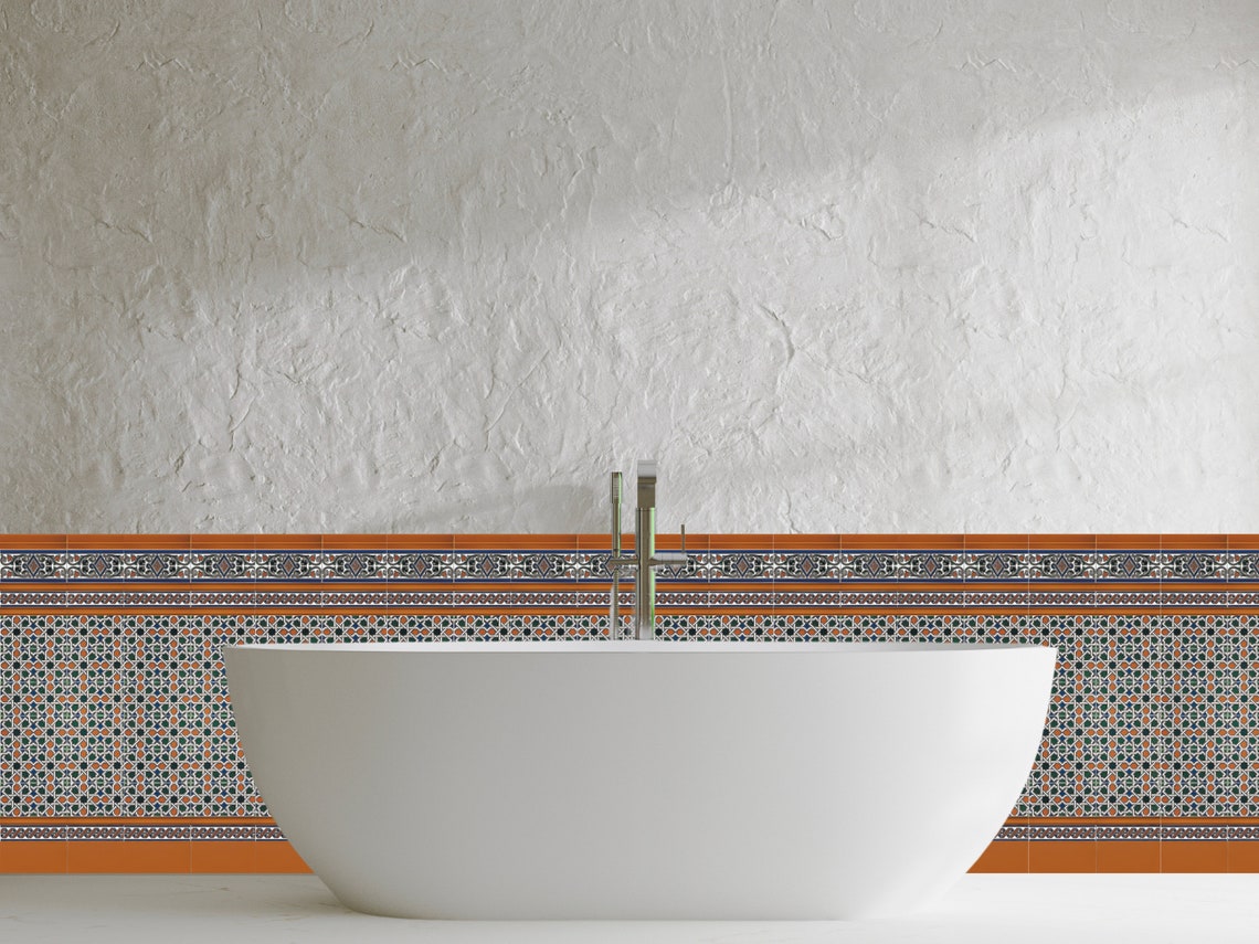 Moroccan Decorative Relief Tiles Glazed Ceramic Artisanal Craftsmanship ...