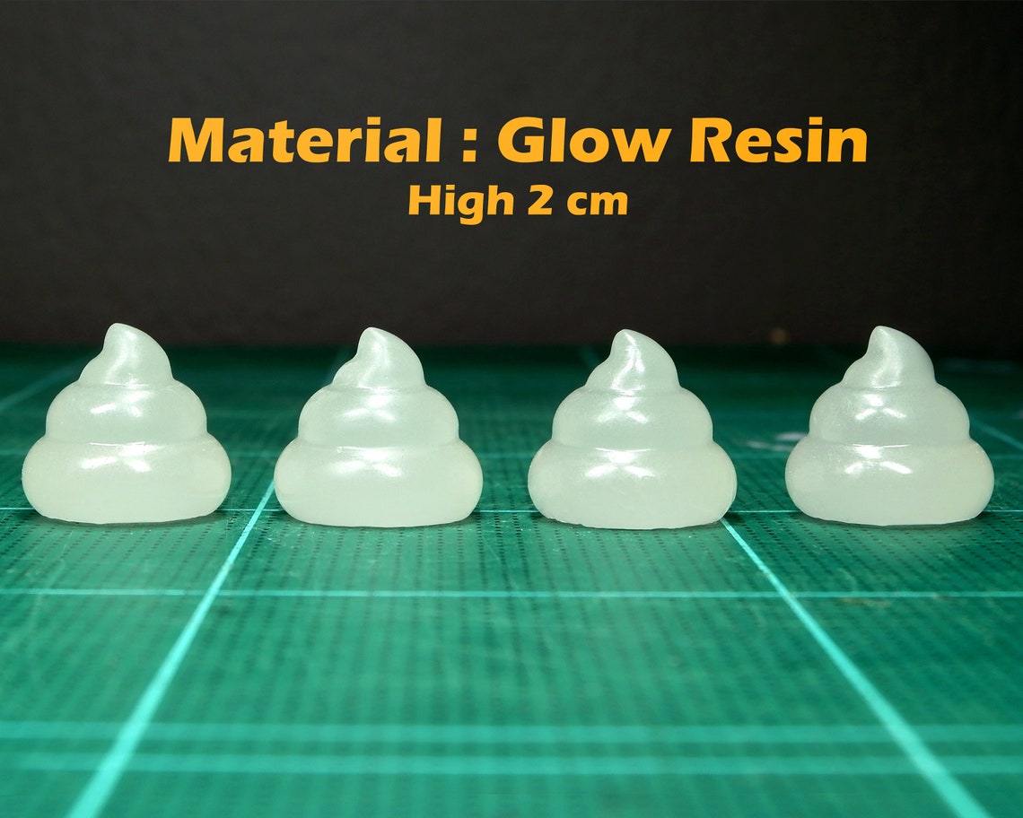 Poop Glow Resin Toy Poo Figure | Etsy