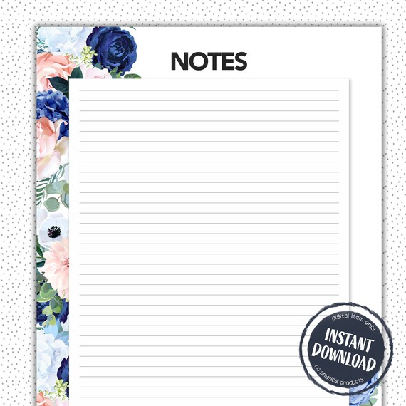 Fillable and Editable Notes Digital Planner Page Homeschool | Etsy