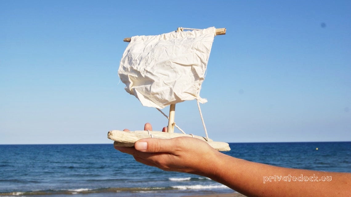 Driftwood Raft Robinson Crusoe Eco Friendly Decor, Nautical Art ...