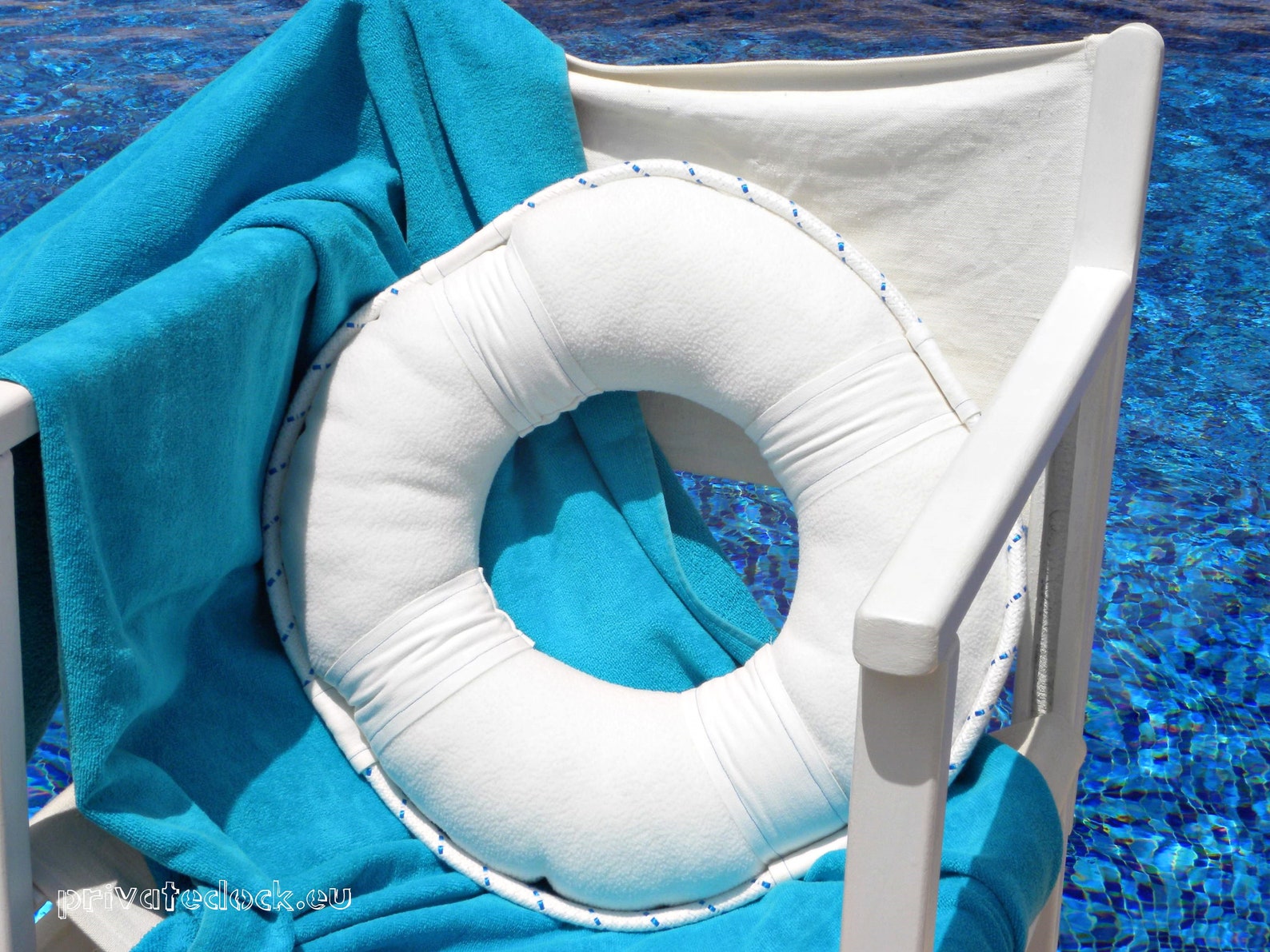 Lifebuoy Pillow Coastal Decor Sea Style Beach Art Chic - Etsy