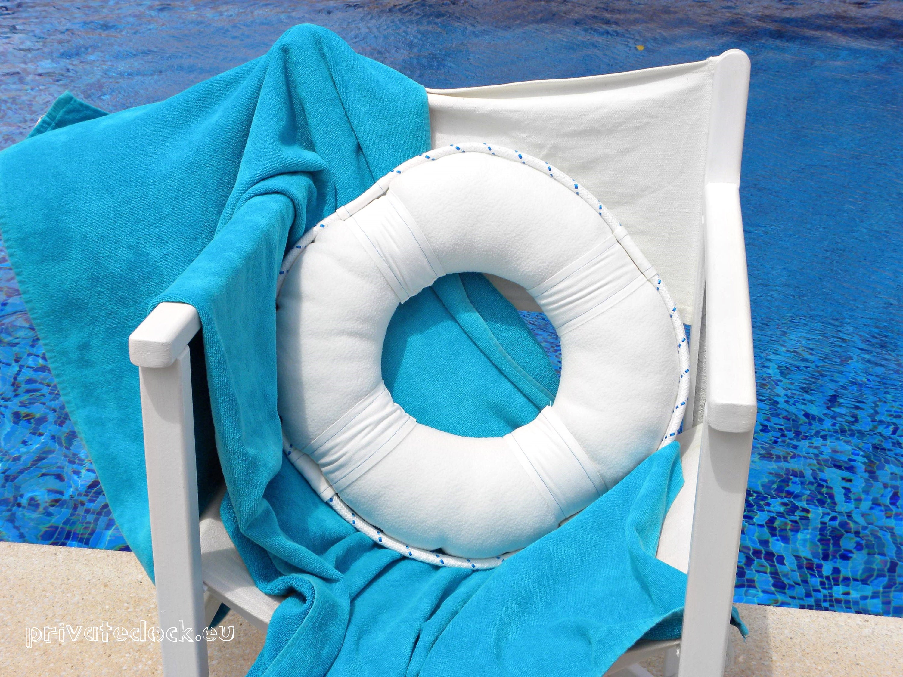 Lifebuoy Pillow Coastal Decor Sea Style Beach Art Chic - Etsy