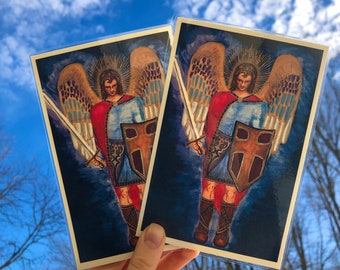 ST. MICHAEL the ARCHANGEL Prayer Bookmarks Set of 5 | Etsy