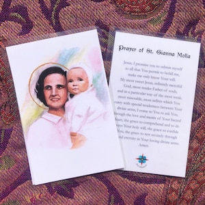 St. Gianna Molla Prayer Card - Etsy