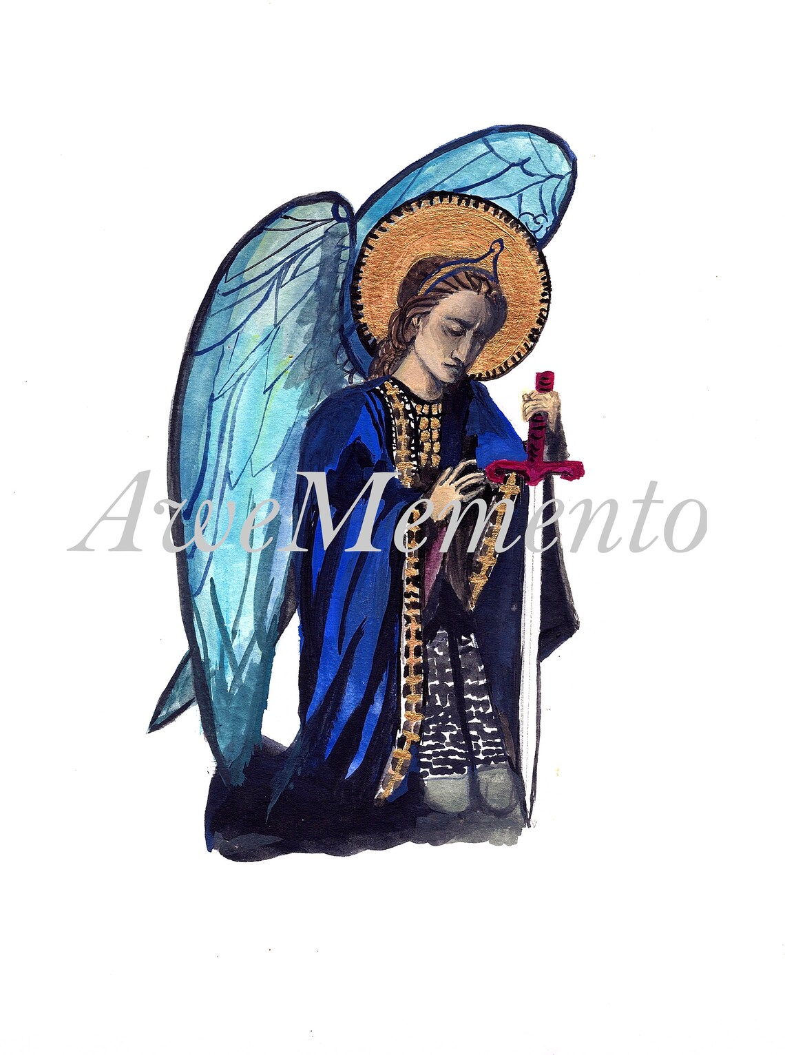 Saint Michael Fine Art Print - Etsy