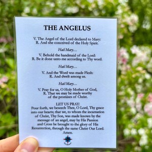 Angelus Prayer Card - Etsy