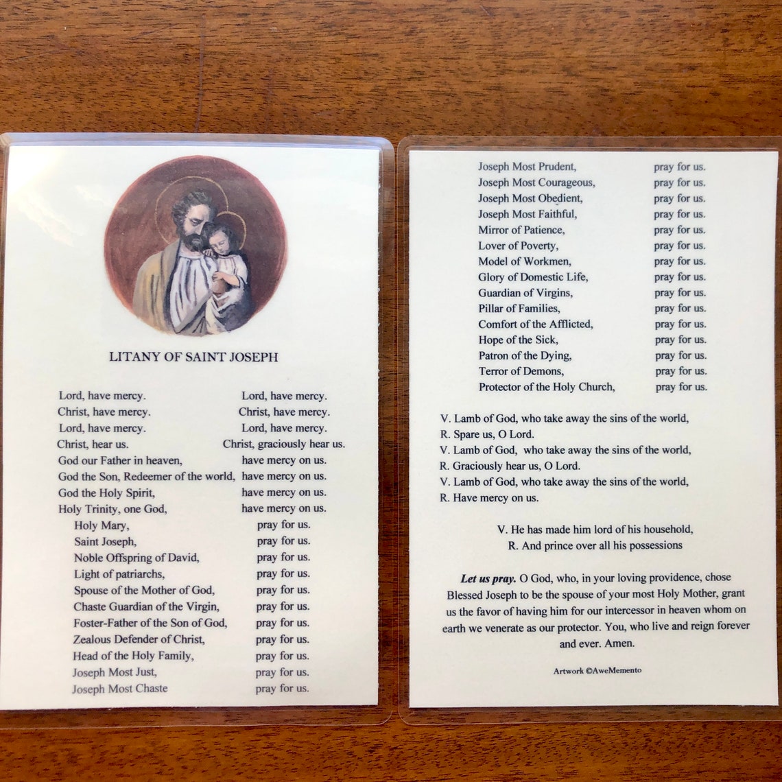 Litany of Saint Joseph - Etsy