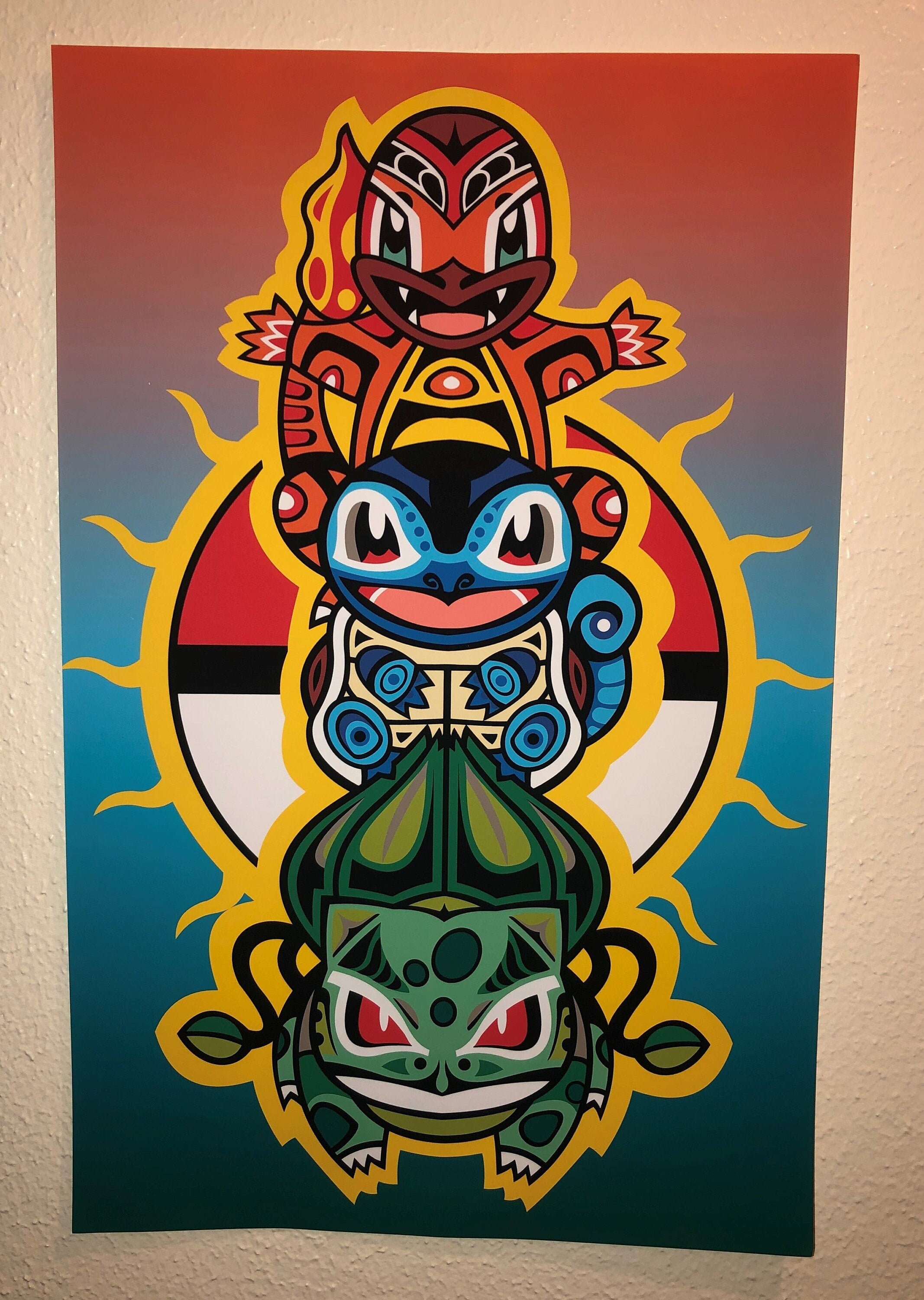 Pocket Monster Totem Great Gift for the Die Hard Pokemon Fan - Etsy