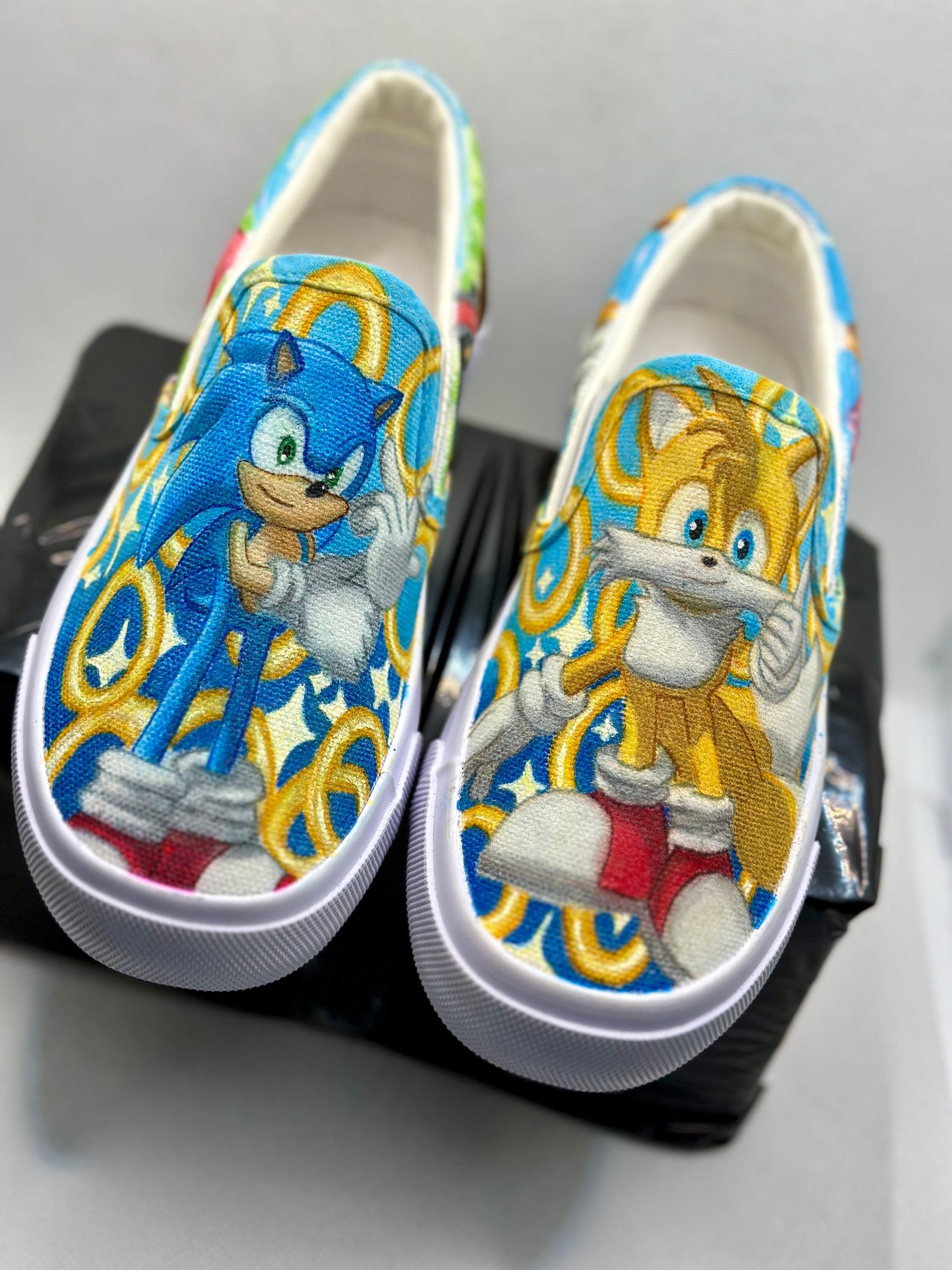 Custom Sonic the Hedgehog Shoes - Etsy