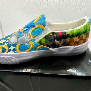 Custom Sonic the Hedgehog Shoes - Etsy