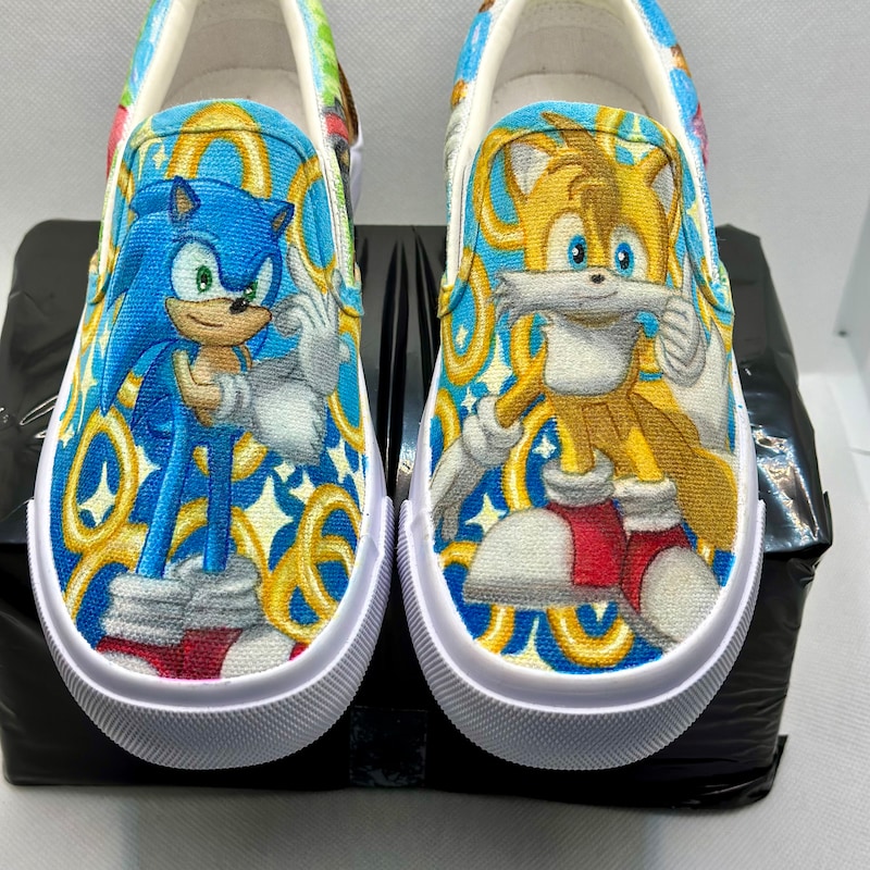 Sonic the Hedgehog Shoes - Etsy
