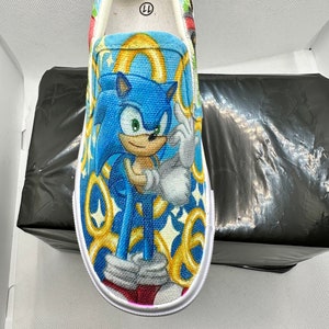 Custom Sonic the Hedgehog Shoes - Etsy
