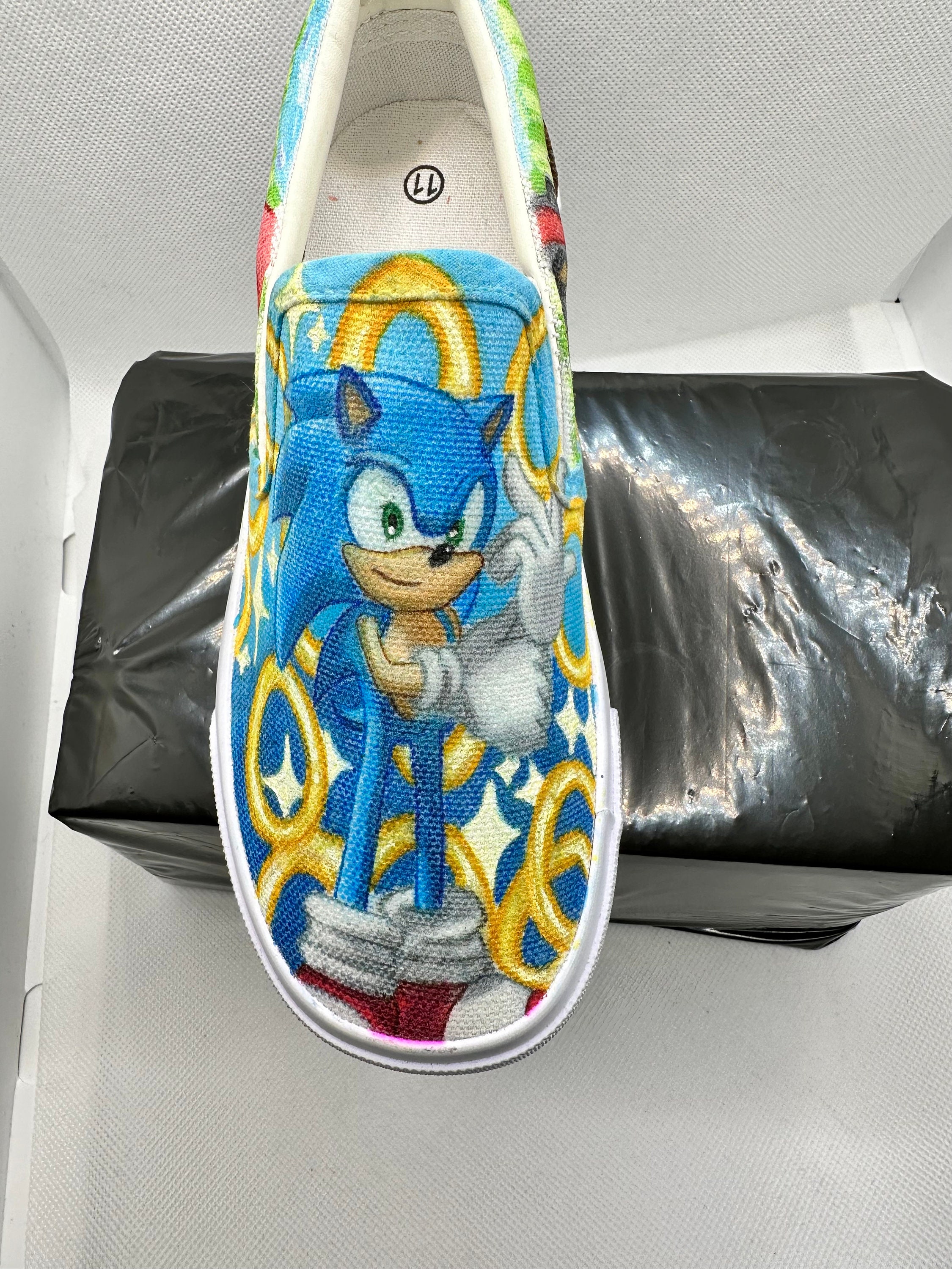 Custom Sonic the Hedgehog Shoes - Etsy