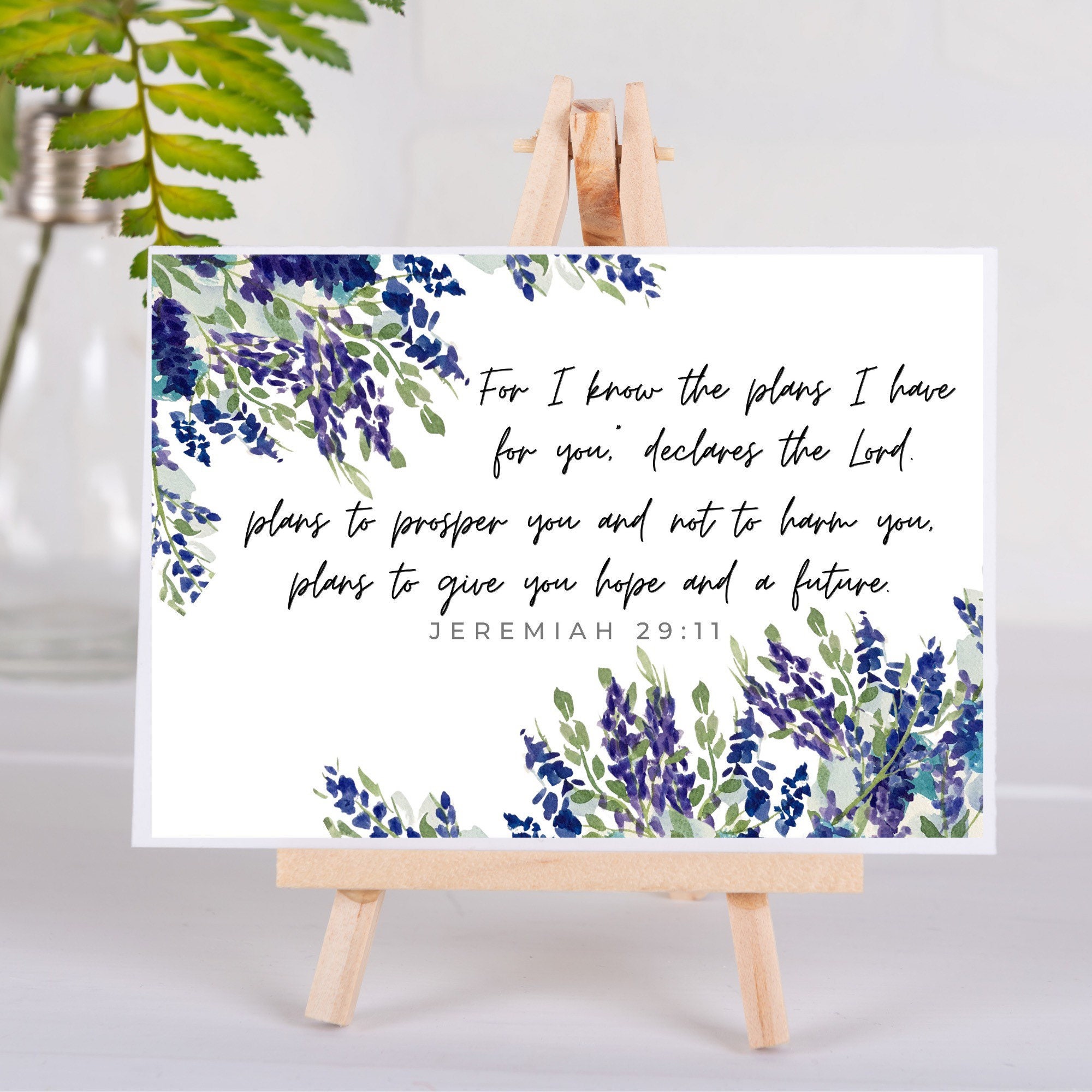 Christian Wall Art, Jeremiah 29:11 for I Know the Plans I Have for You ...