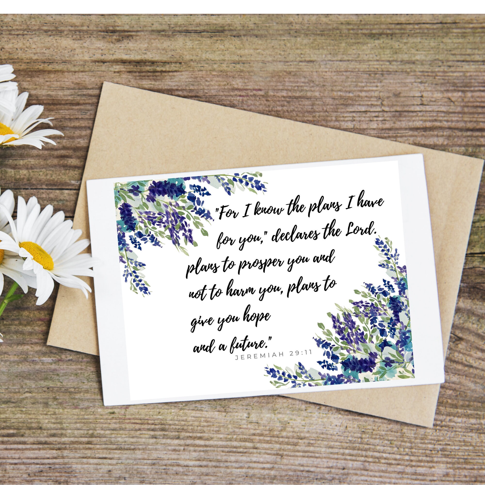 Christian Wall Art, Jeremiah 29:11 for I Know the Plans I Have for You ...