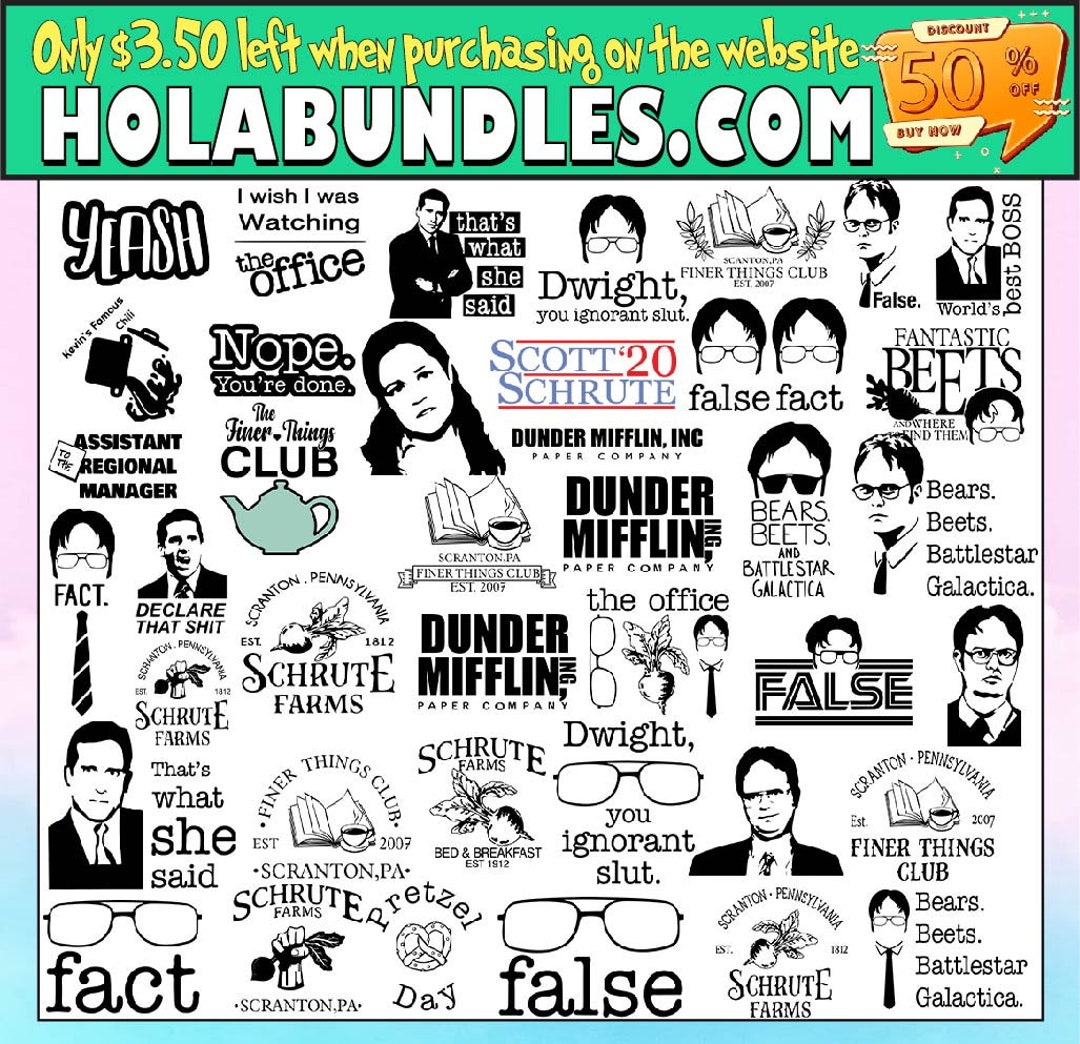 The Office Svg the Office Bundle SVG the Office Svg the - Etsy