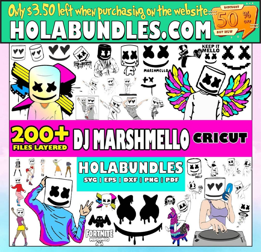 Marshmallow Svg Dj Marshmello Svg for Cricut Marshmello - Etsy