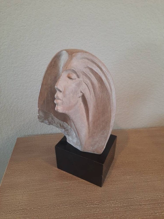 Vintage Signé 1980 Austin Prodine Céramique Buste Sculpture - Etsy France