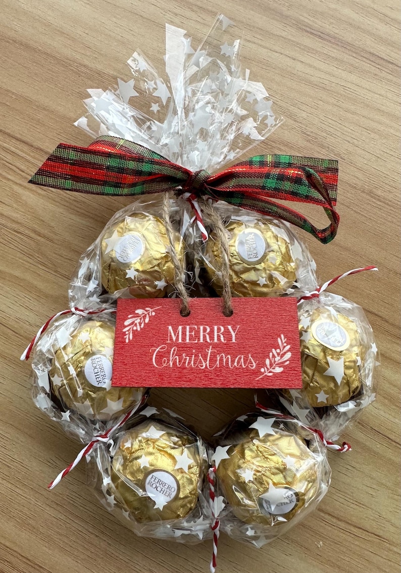Ferrero Rocher Christmas Gift Wreath. Stocking Filler Ideas! - Etsy