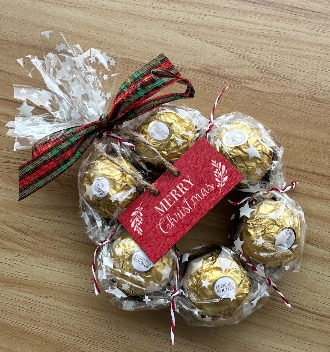 Ferrero Rocher Christmas Gift Wreath. Stocking Filler Ideas! - Etsy