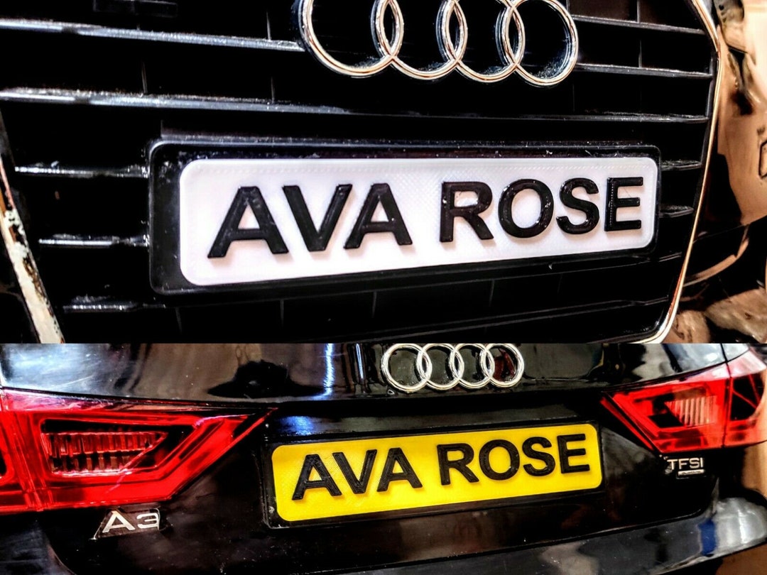 Personalized Personalised Licence Number Plates Kids Ride-on Electric ...
