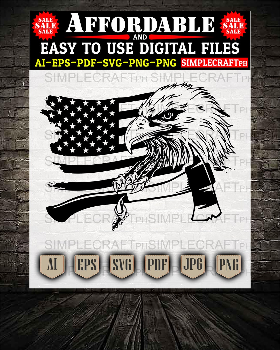 Firefighter Eagle Svg || Fireman Tshirt Svg || Distressed American Flag ...