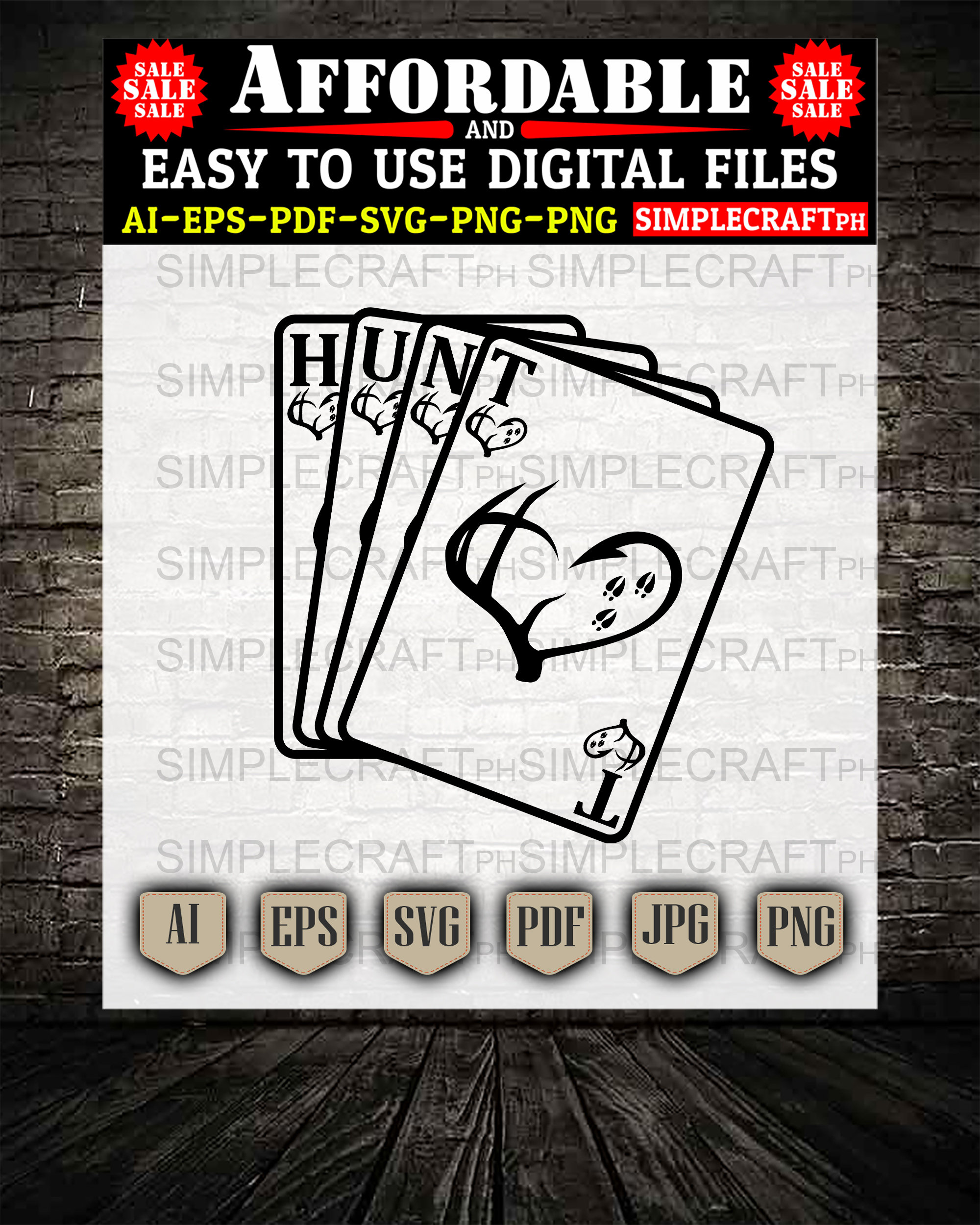 Playing Cards Deer Svg Deer Skull Svg Deer Hunting Svg | Etsy