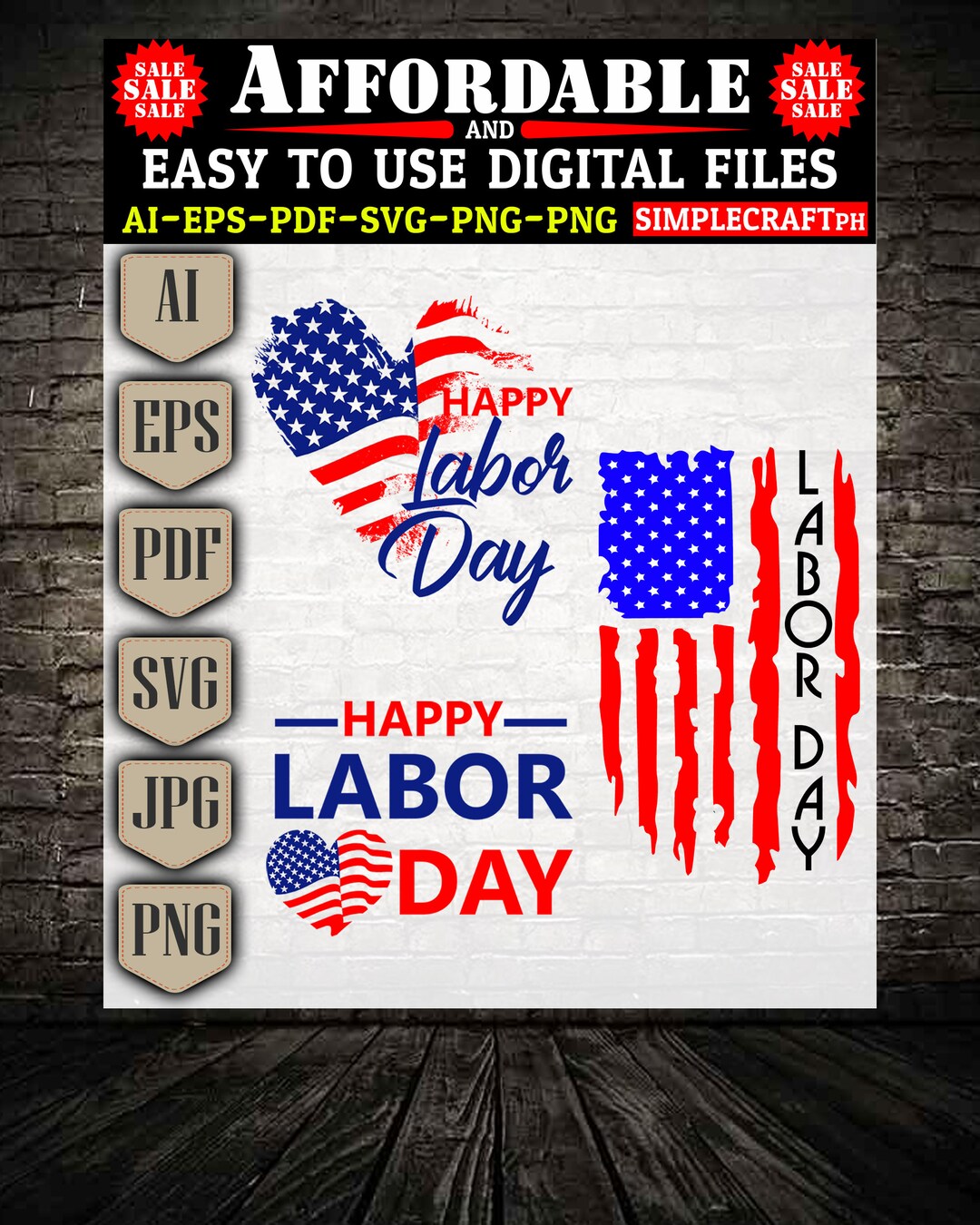 Happy Labor Day Svg || Labor Day || US Labor Day || - Etsy