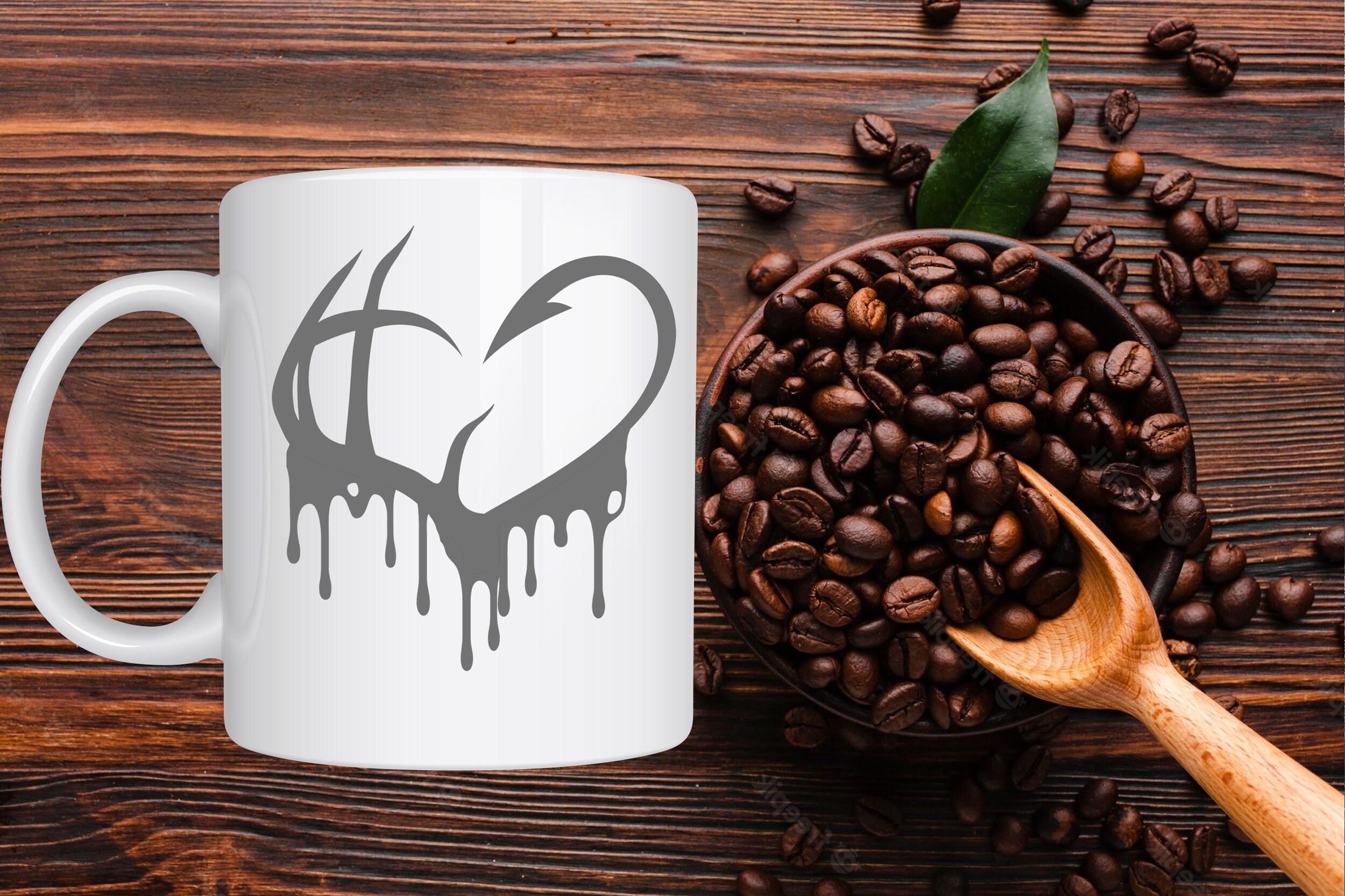 Dripping Antler Svg Dripping Hook Svg Deer Hunting Svg - Etsy UK