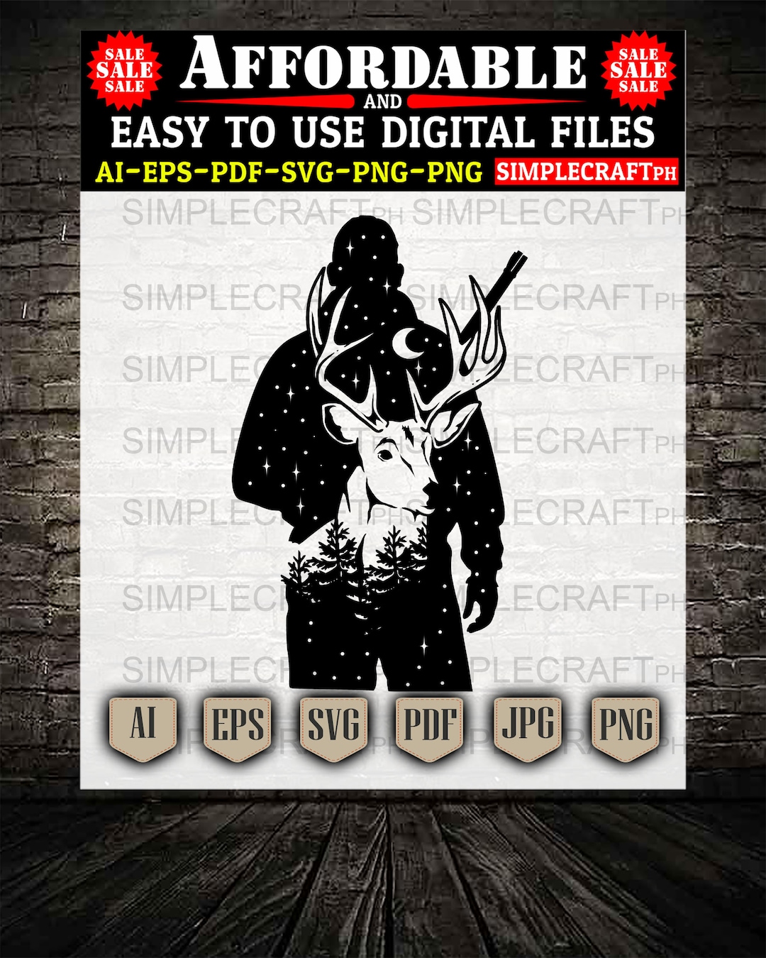 Deer Hunting Svg || Veteran Hunter Svg || Deer Antler Svg || Outdoor ...