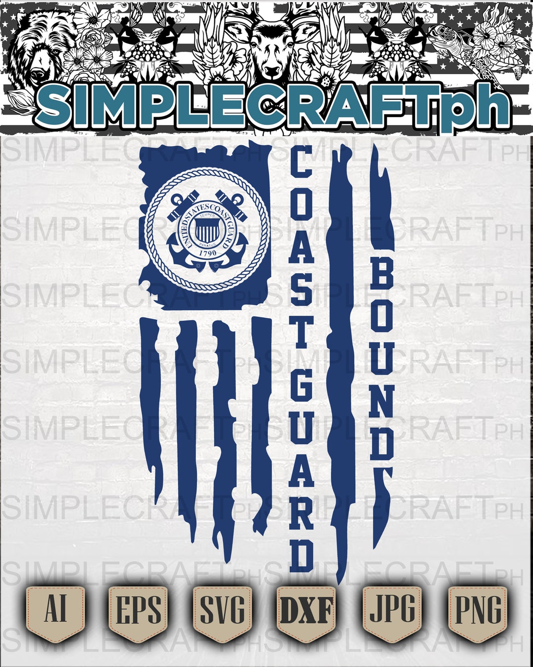 United States Coast Guard Svg || USA Coast Guard || US Military ...