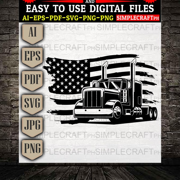 Big Rig Peterbilt Svg - Etsy