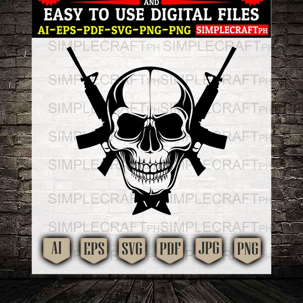 Defender Skull Svg - Etsy