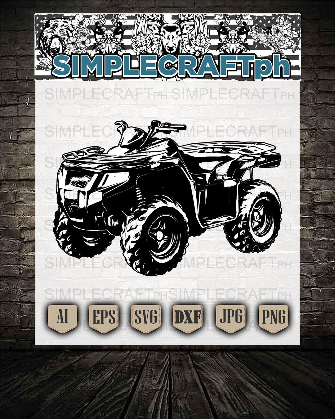 4x4 Atv Svg || Atvg Offroad Svg || Offroad Sports Svg || Atv Clipart ...