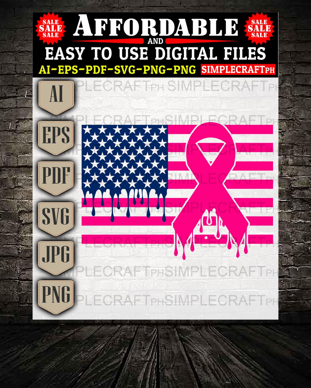 Dripping Ribbon Flag Svg Cancer Survivor Svg Svg - Etsy