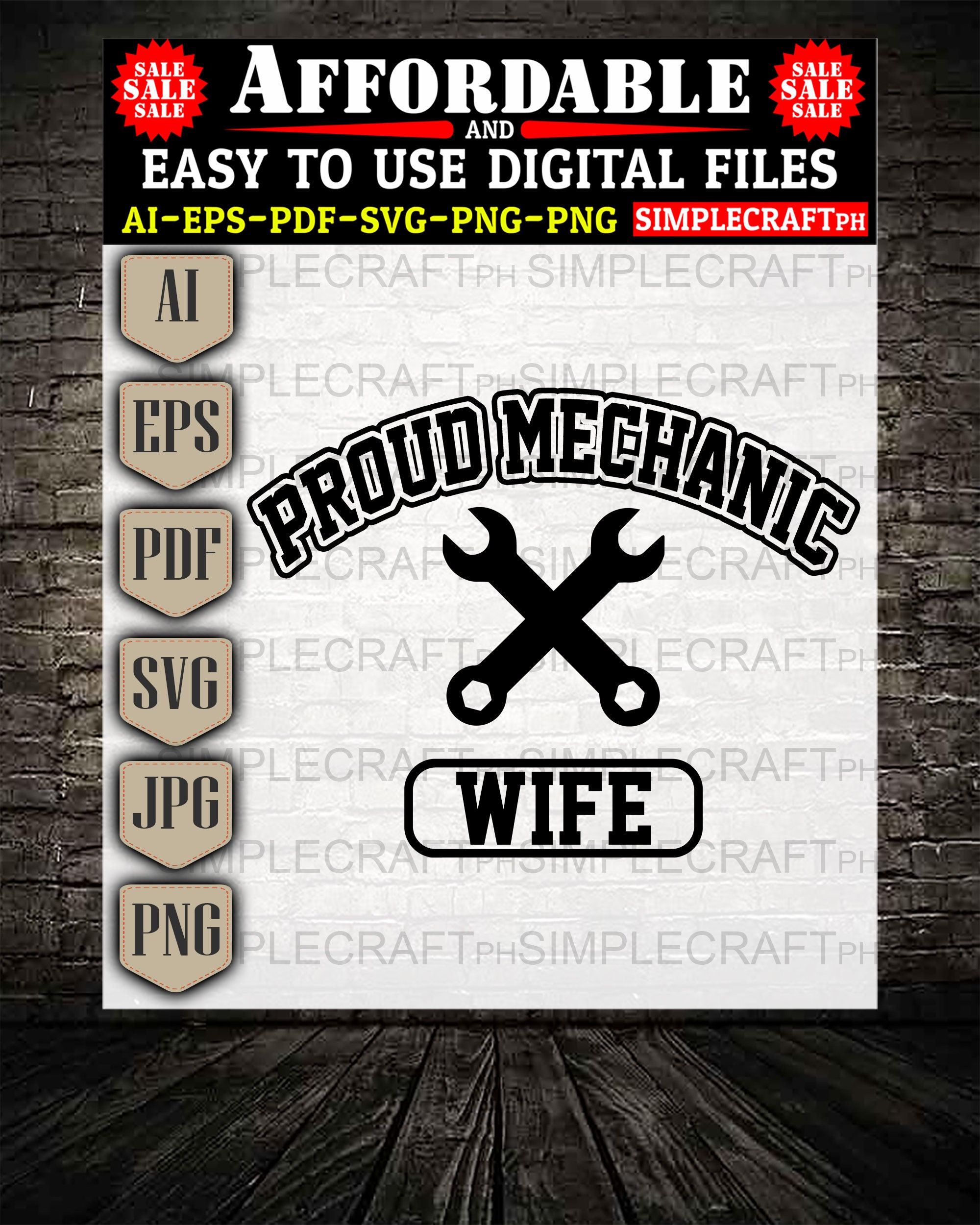 Proud Mechanic Wife Svg Mechanic Wife Shirt Svg Proud | Etsy